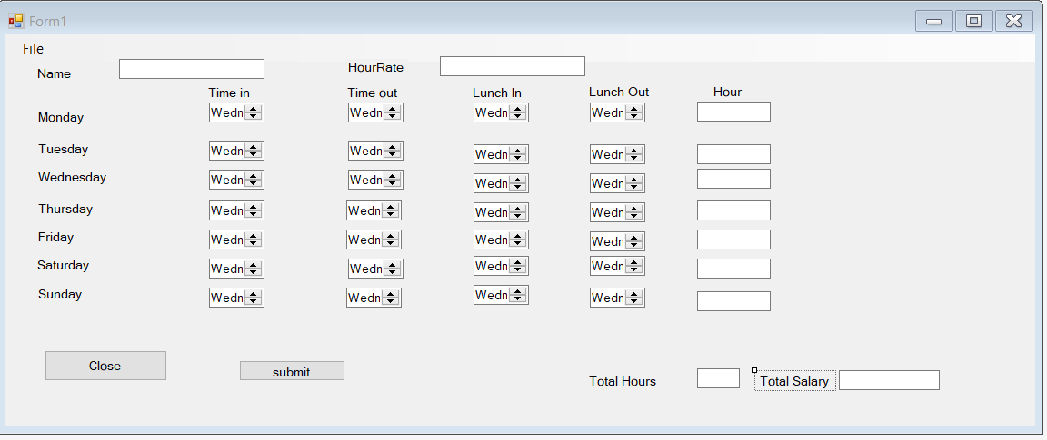 C++, 1.Create a windows form application for the time | Chegg.com