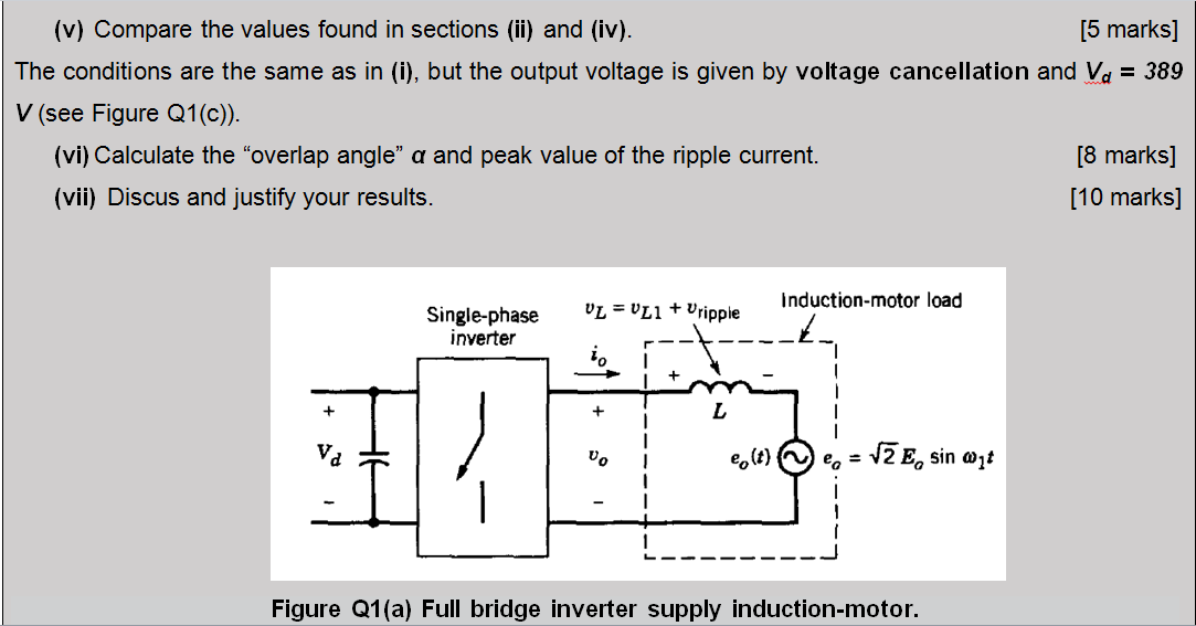 The problem with ripple in the output current from a | Chegg.com