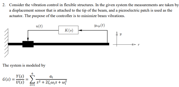 2 Consider The Vibration Control In Flexible