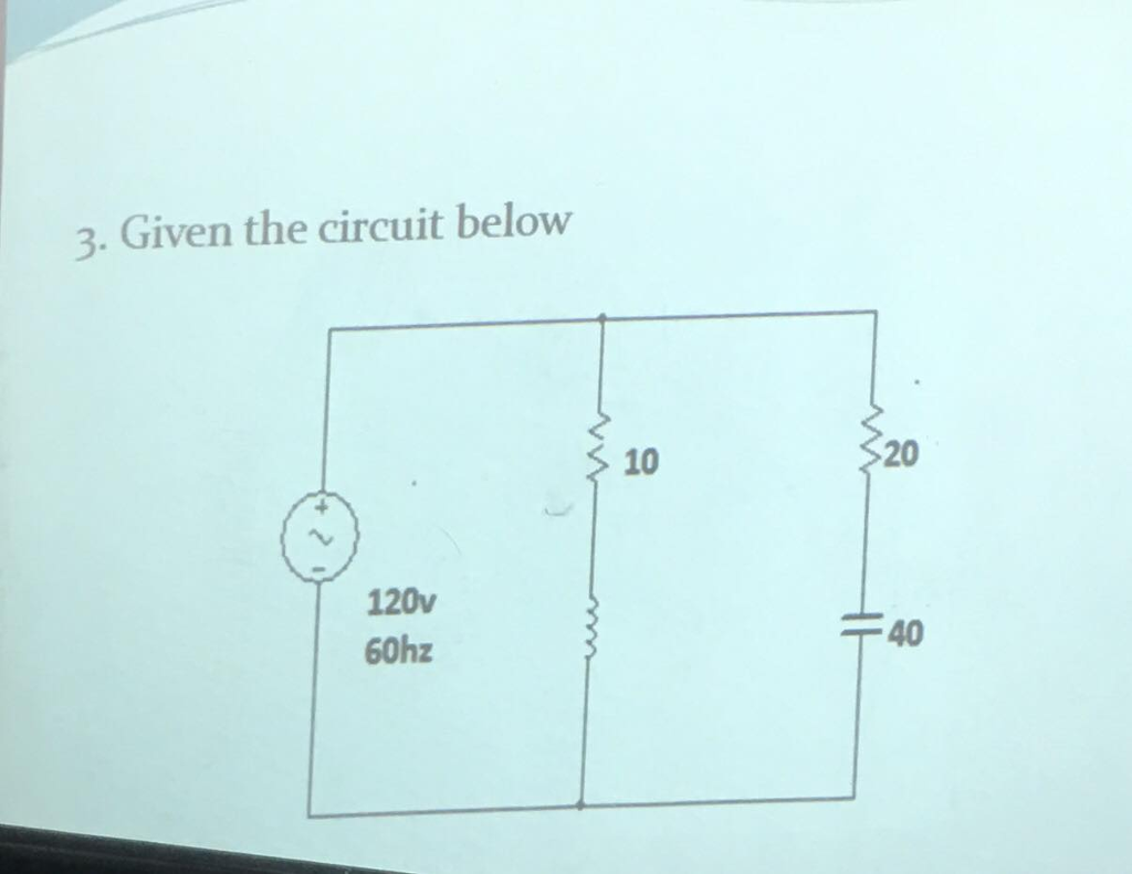 Solved 1. A series circuit consisting ofa 20Ω resistor, an | Chegg.com