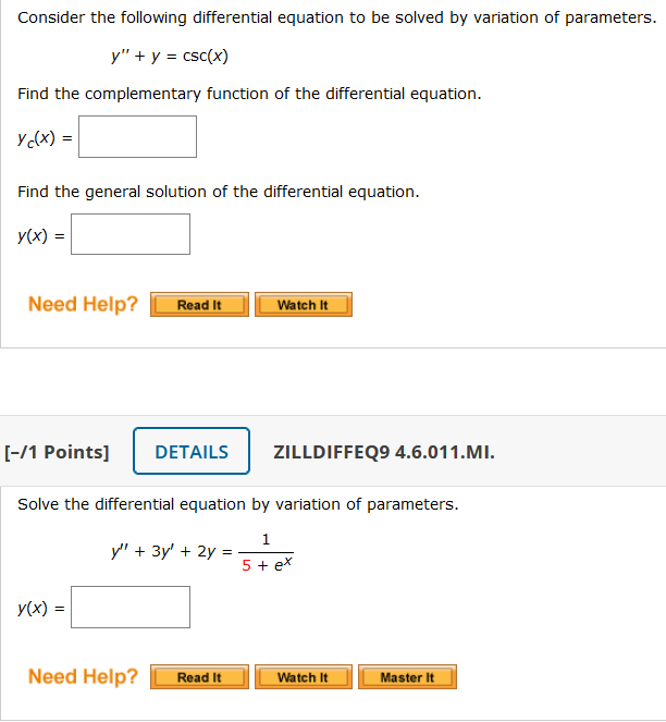 Solved Consider the following differential equation to be | Chegg.com