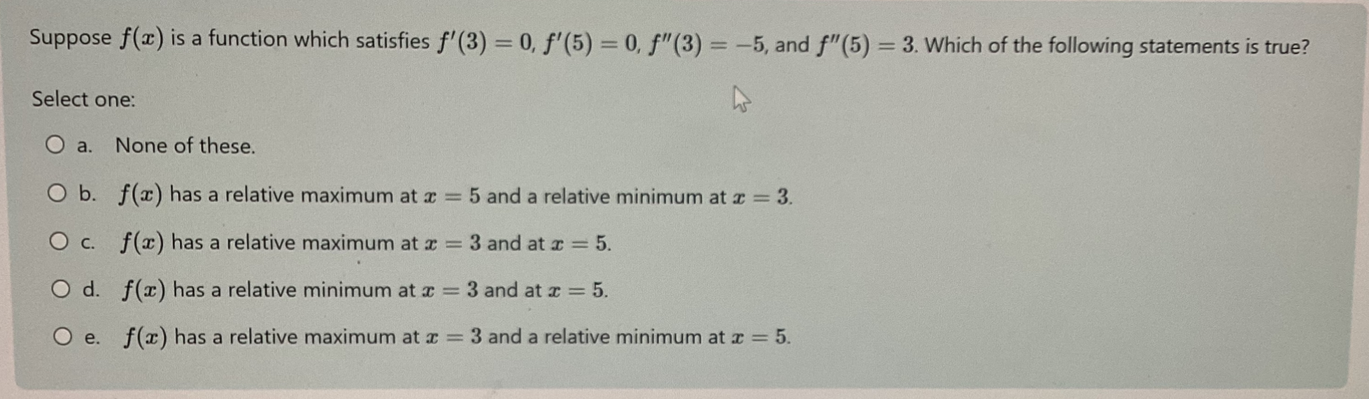 Solved Suppose f(x) is a function which satisfies | Chegg.com