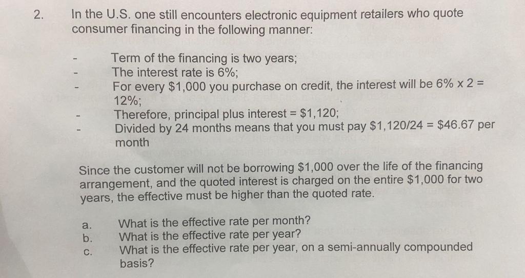 Solved Show step by step calculations or attach excel | Chegg.com