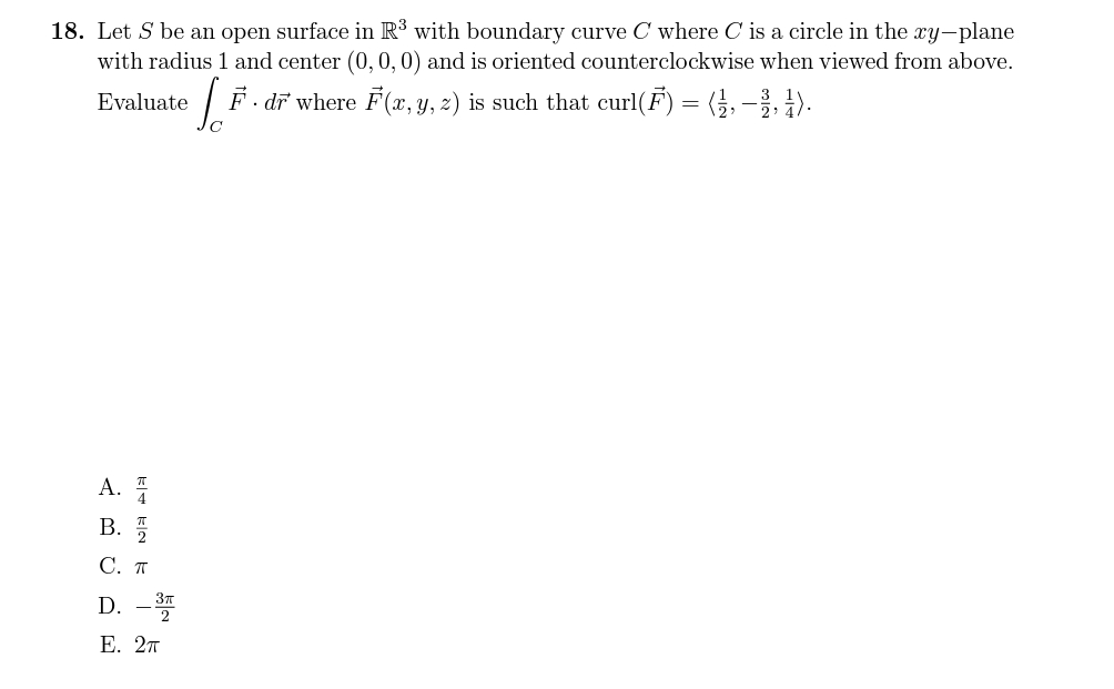 Solved Let S ﻿be an open surface in R3 ﻿with boundary curve | Chegg.com