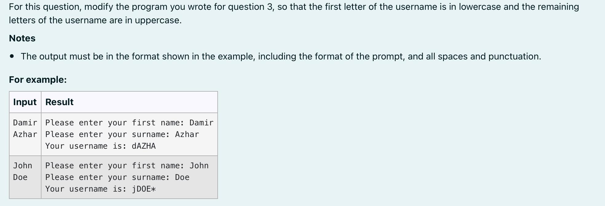Solved For this question, modify the program you wrote for | Chegg.com