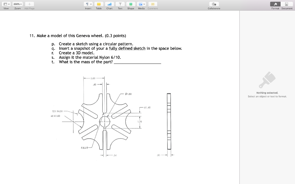 Solved Tv T T 200% Zoom + Add Page View Insert Table Chart | Chegg.com