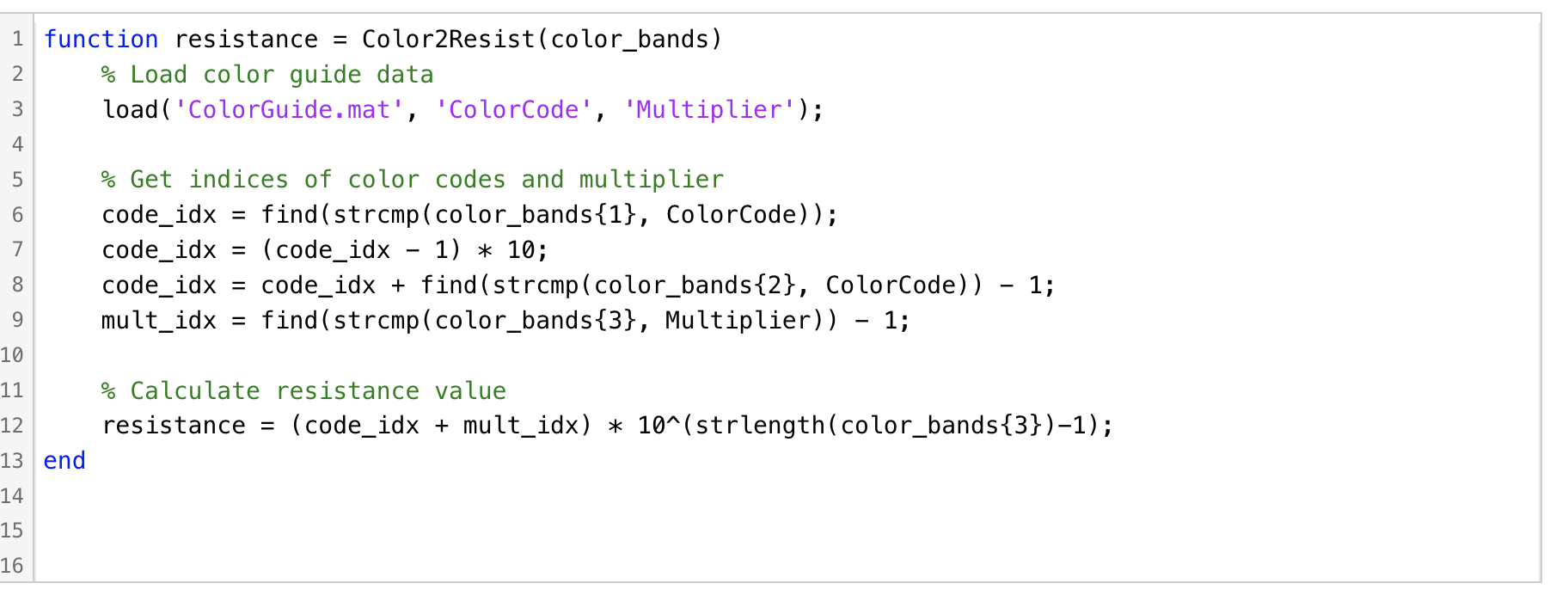 Solved Task 3: Function - Determine the resistance in ohms - | Chegg.com