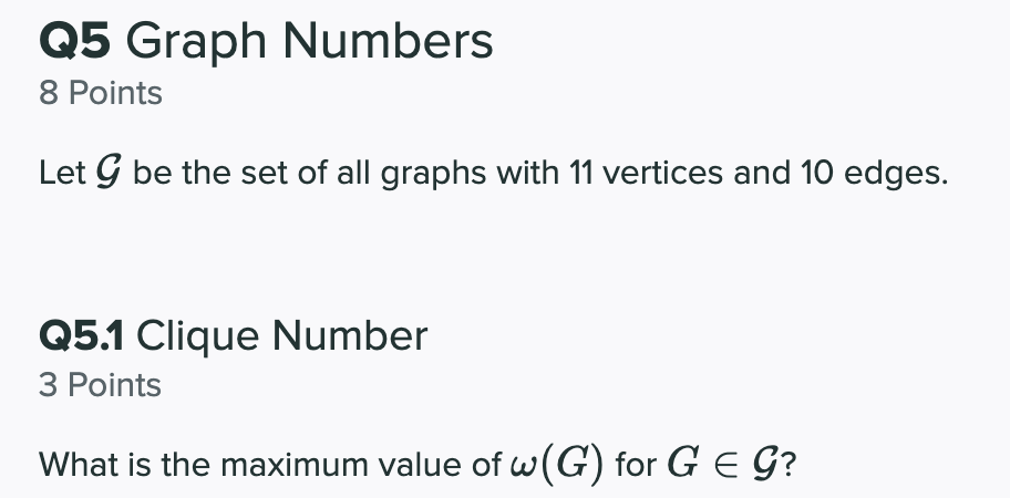 Solved Q5 Graph Numbers 8 Points Let G be the set of all | Chegg.com
