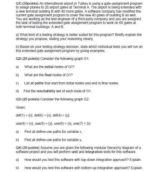 Solved Q1) (30points) An international airport in Turkey is | Chegg.com