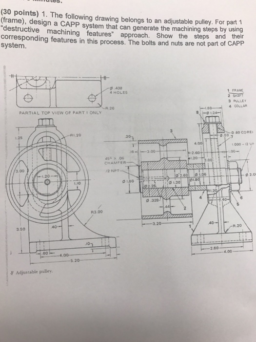 (30 points) 1. The following drawing belongs to an | Chegg.com