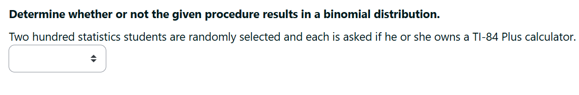 Determine whether or not the given procedure results | Chegg.com