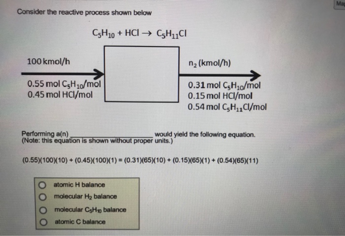 Solved Ma Consider the reactive process shown below 100 | Chegg.com