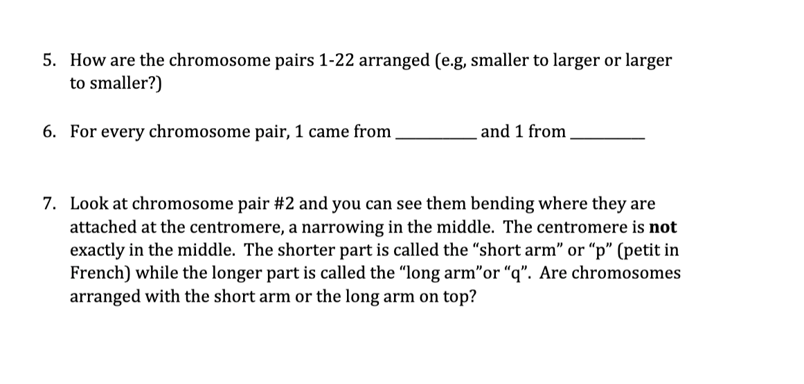 Solved Part A: Exploring a karyotype Look at figure 1, the | Chegg.com