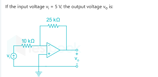 Solved If the input voltage vi=5 V, the output voltage v0 | Chegg.com