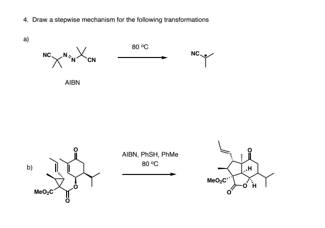 Solved 4. Draw a stepwise mechanism for the following | Chegg.com