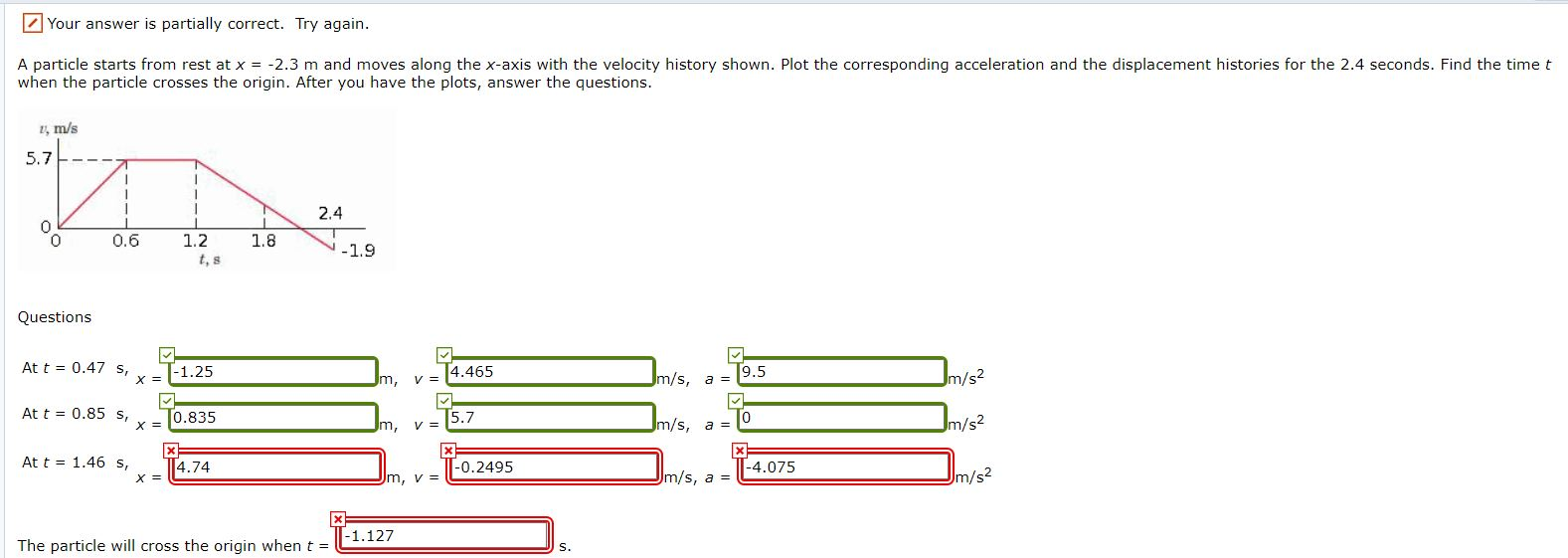 Solved Your Answer Is Partially Correct Try Again A