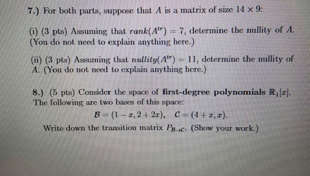 Solved 7 Please and if you have time can you do 8 as well. | Chegg.com
