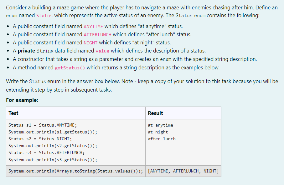 Solved Consider a building a maze game where the player has | Chegg.com