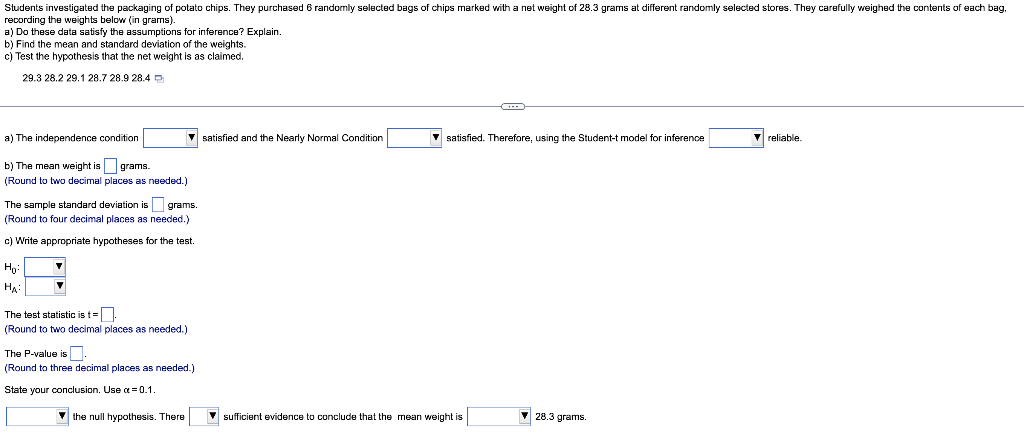 Solved recording the weights below (in grams). a) Do these | Chegg.com