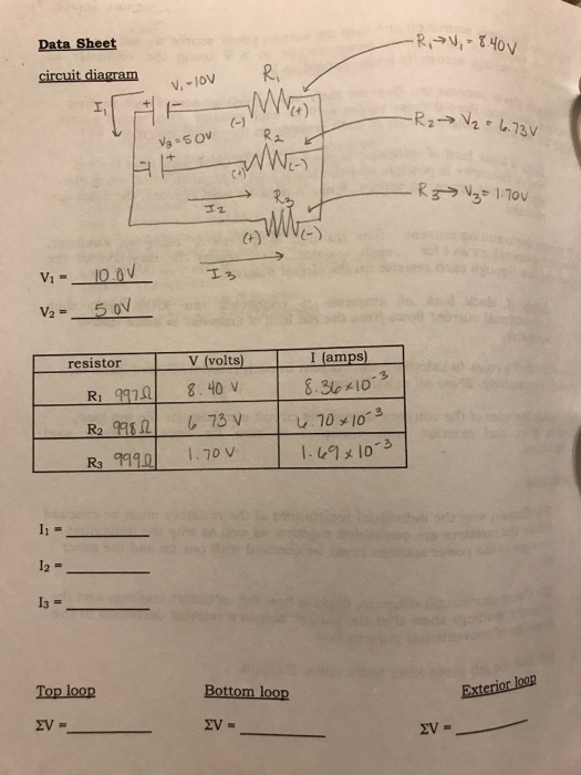 Solved Calculate the sum of the voltages across the circuit | Chegg.com