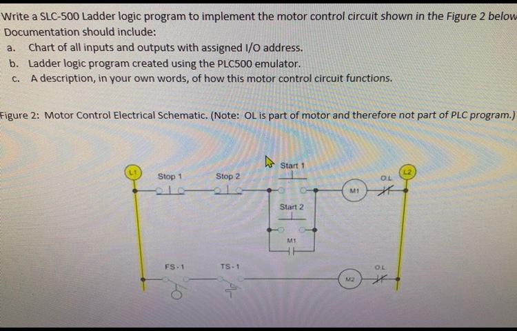 Solved Write a SLC-500 Ladder logic program to implement the | Chegg.com