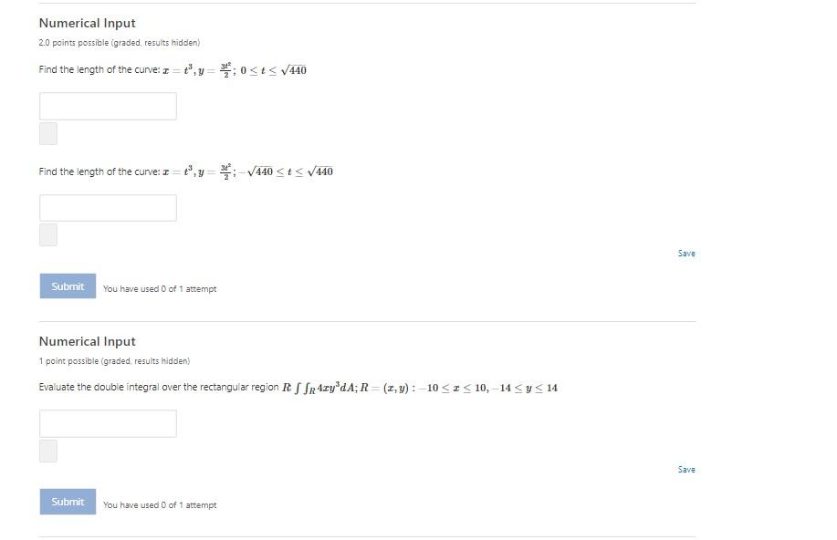 Solved Numerical Input 2.0 points possible (graded, results | Chegg.com