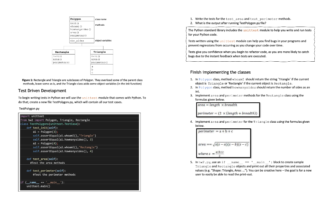Solved How to create a class? Create a file hw2.py and | Chegg.com