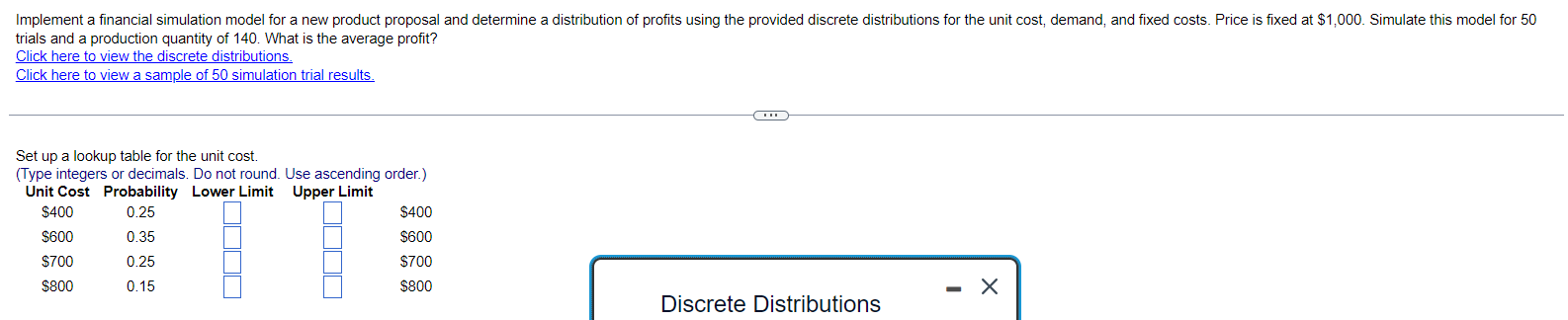 Solved Please help Implement a financial simulation model | Chegg.com
