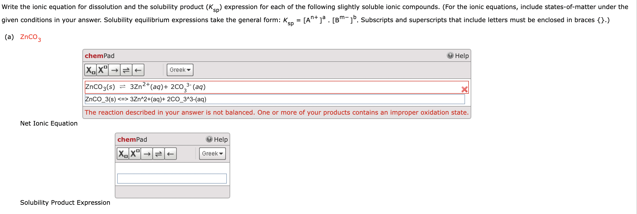 Solved Write the ionic equation for dissolution and the | Chegg.com