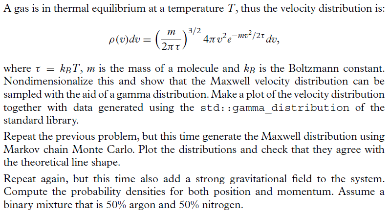 A gas is in thermal equilibrium at a temperature T, | Chegg.com