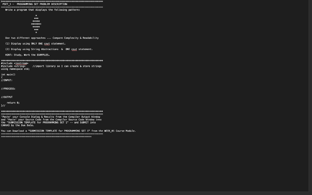 Solved Pset 1 Programming Set