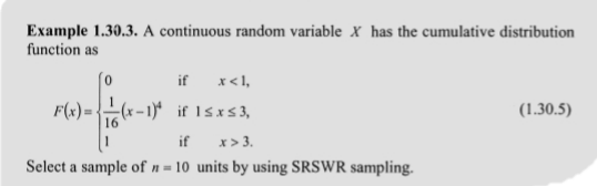Solved Example 1.30.3. A continuous random variable x has | Chegg.com