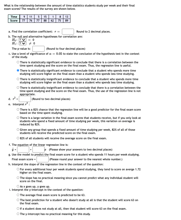 Solved What is the relationship between the amount of time | Chegg.com
