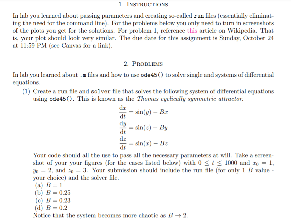 Solved 1. INSTRUCTIONS In lab you learned about passing | Chegg.com