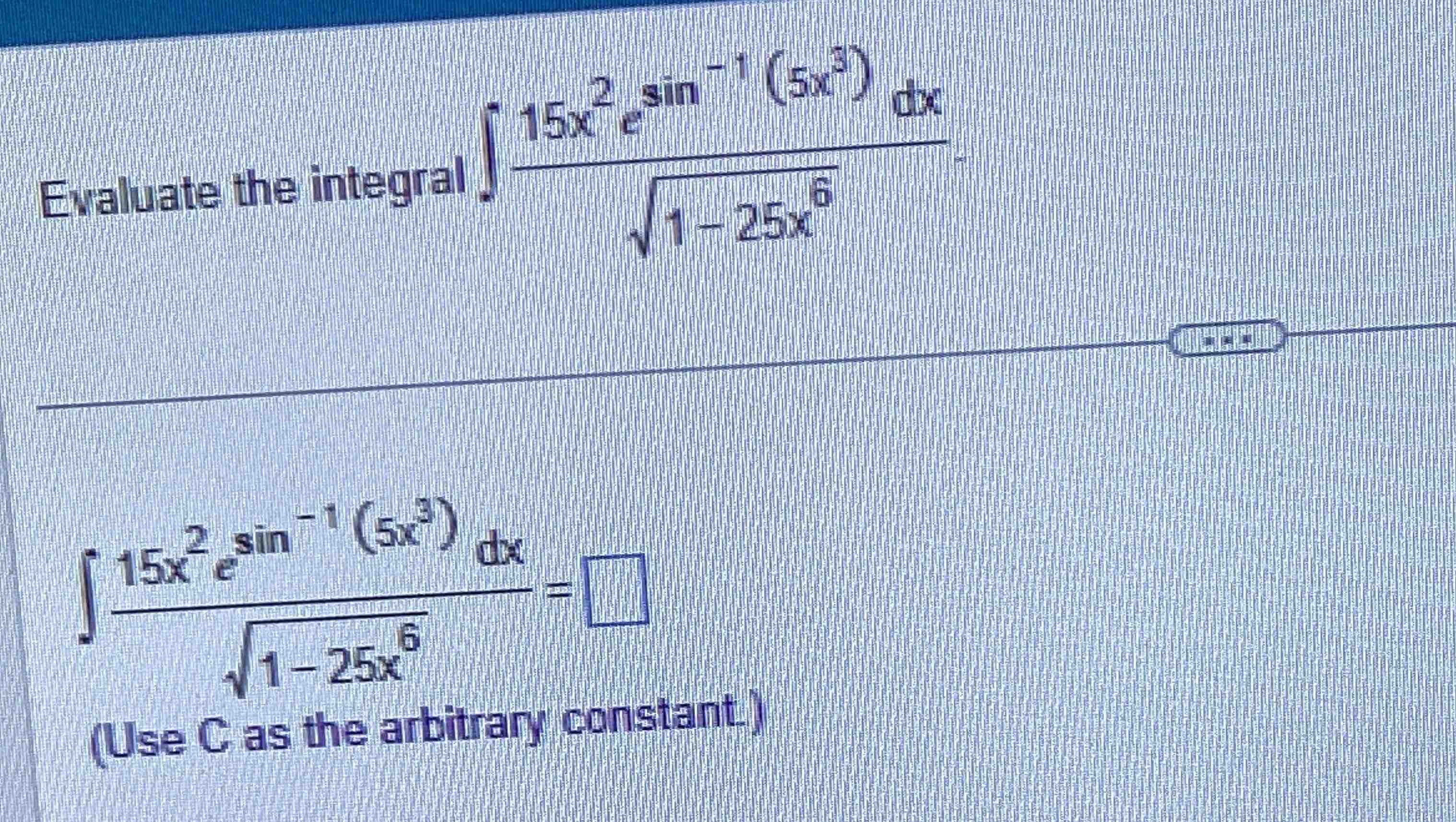 Solved Evaluate the integral | Chegg.com