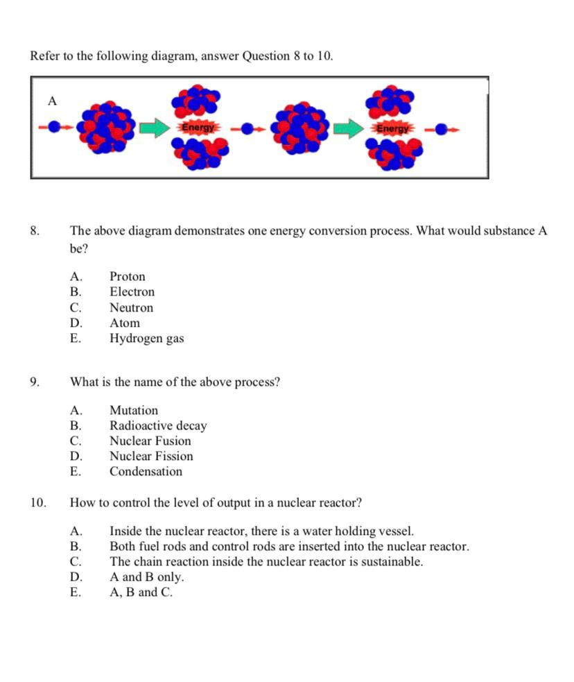 Solved Refer To The Following Diagram Answer Question 8 To