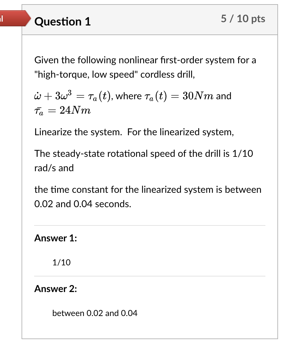 Given the following nonlinear first-order system for | Chegg.com