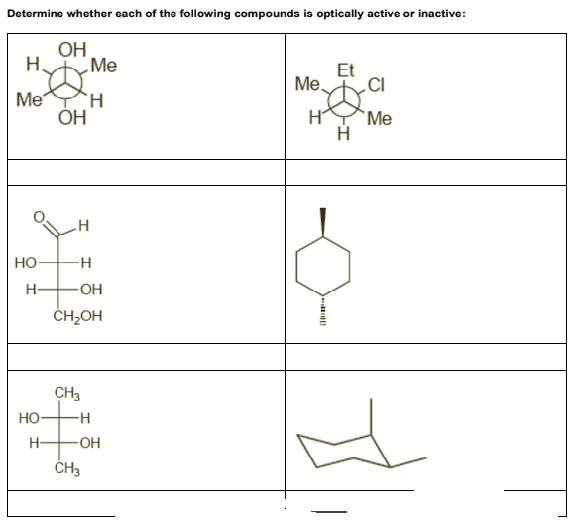 Solved Determine whether each of the following compounds is | Chegg.com