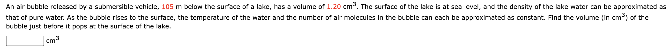 Solved bubble just before it pops at the surface of the | Chegg.com