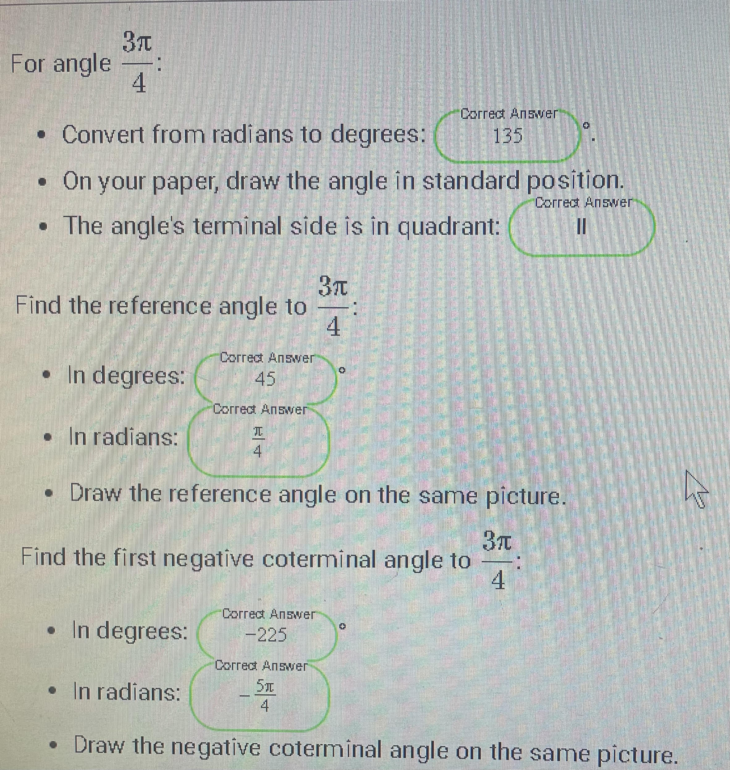 Solved I just need help with how to draw the angle in | Chegg.com