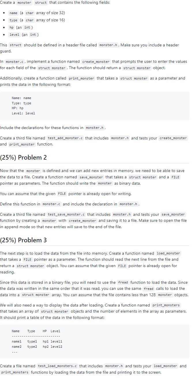 Solved This is in C language please, I only need help with | Chegg.com