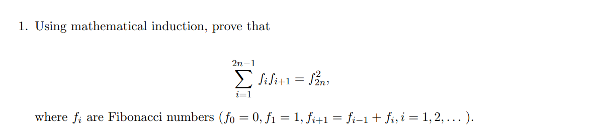 Solved 1. Using mathematical induction, prove that \\[ | Chegg.com