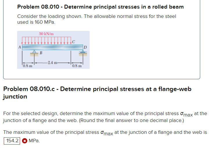 Solved Problem 08.010 - Determine principal stresses in a | Chegg.com