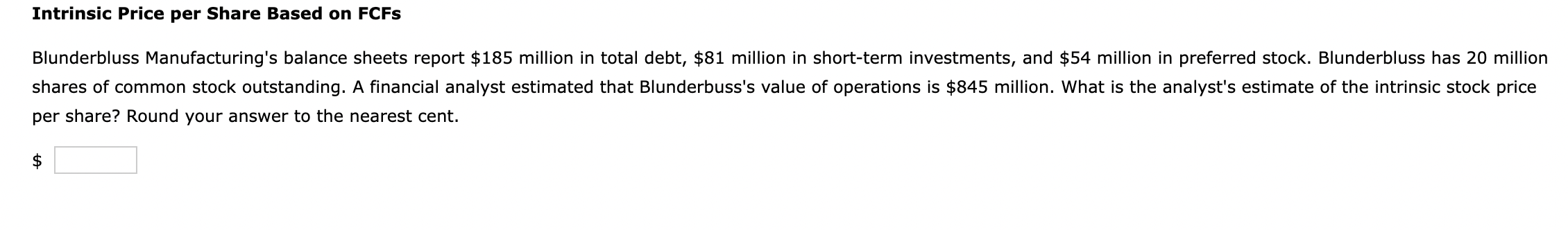 Solved Horizon Value of Free Cash Flows JenBritt | Chegg.com