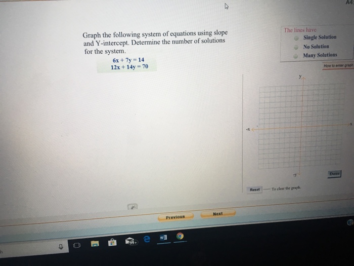 Solved The lines have Graph the following system of | Chegg.com