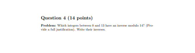 Solved Show me the steps to solveQuestion 4 (14 ﻿points) | Chegg.com