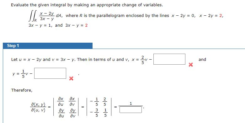 Solved Evaluate the given integral by making an appropriate | Chegg.com