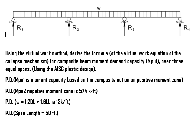 w R R R RA — Using the virtual work method, derive | Chegg.com