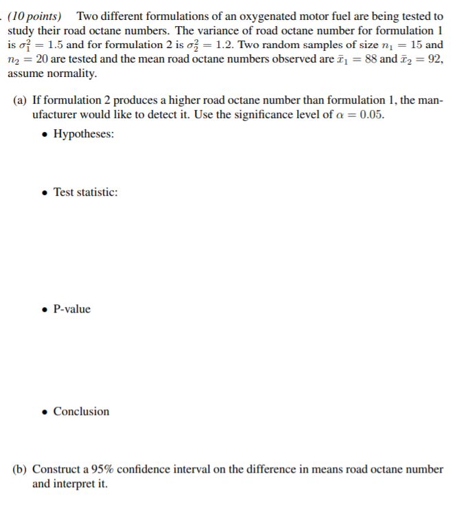 Solved (10 points) Two different formulations of an | Chegg.com