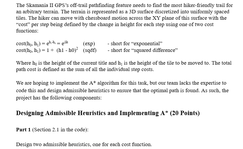 Solved The Skamania II GPS's ﻿off-trail pathfinding feature | Chegg.com